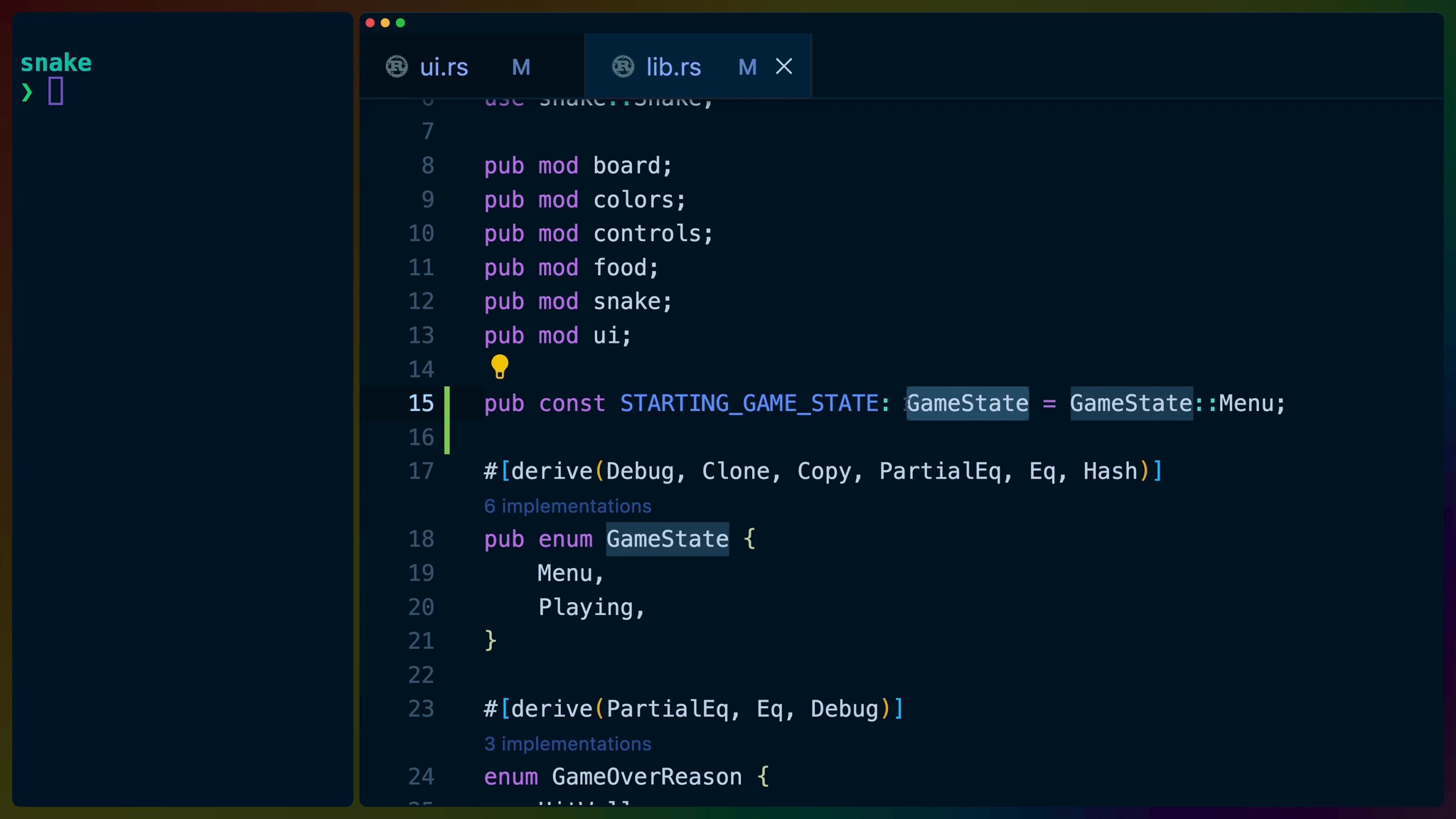 Showing and hiding the UI based on Bevy State