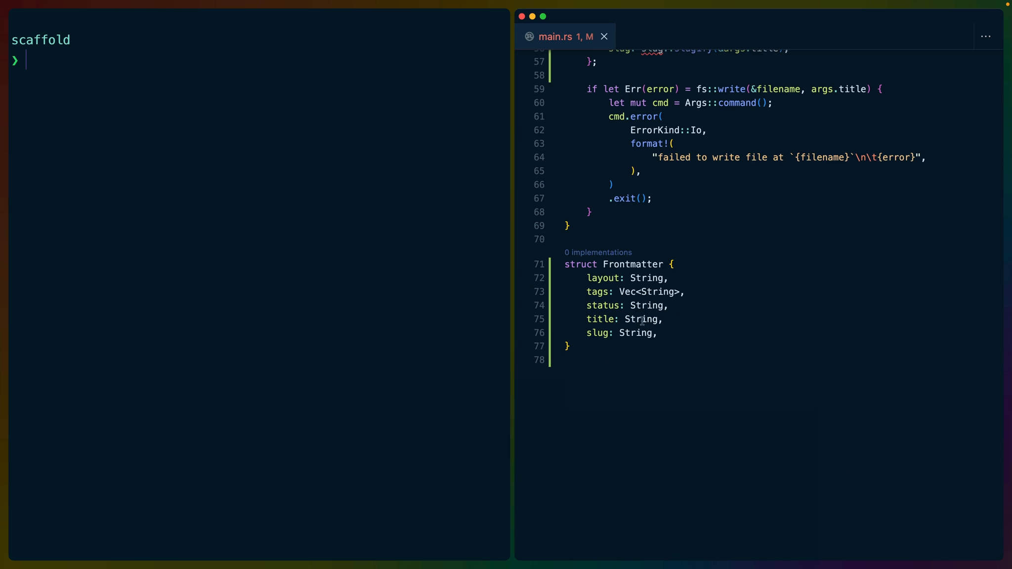 Defining A Custom Frontmatter Struct