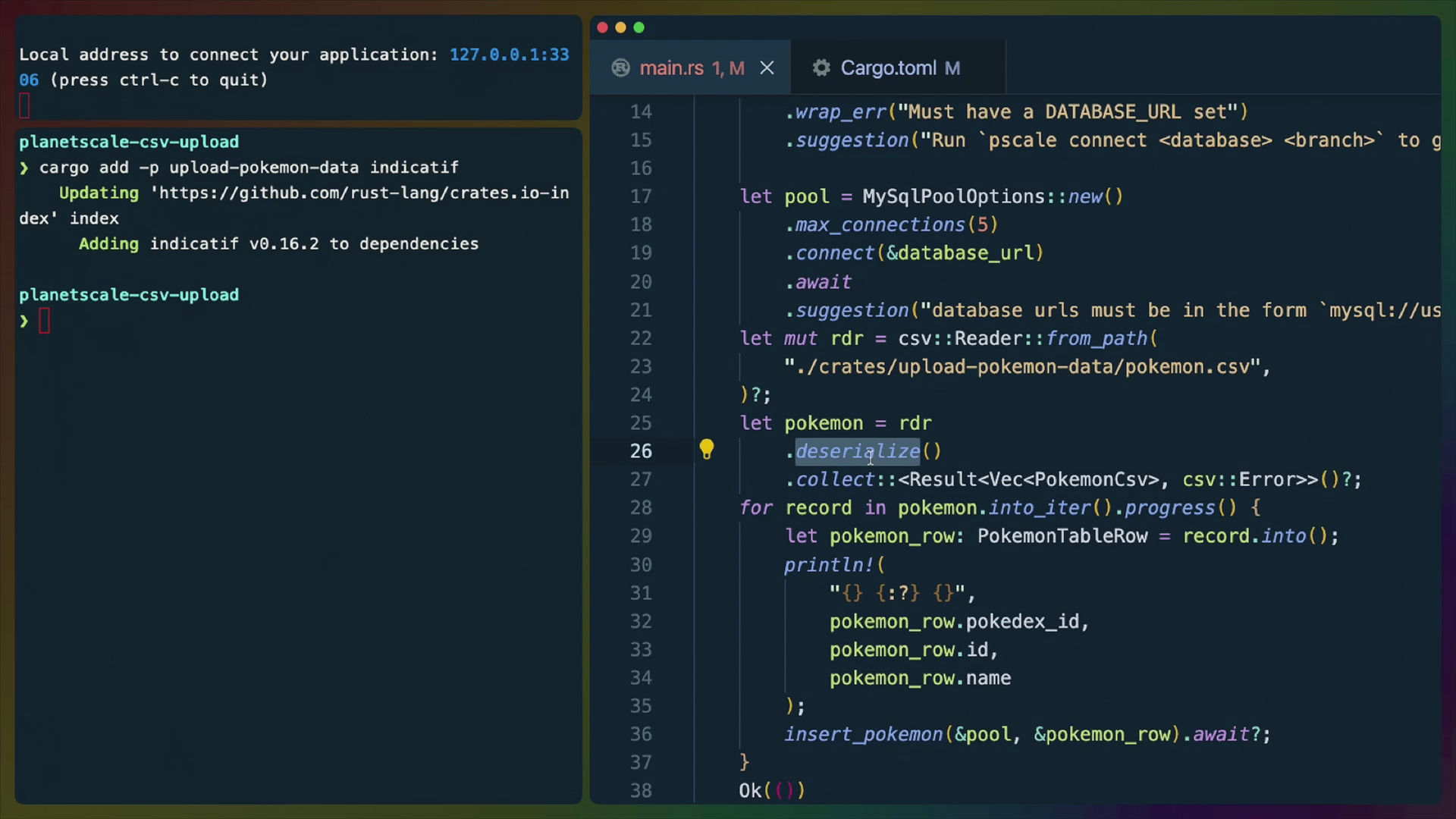 Showing Iterator progress bars with indicatif