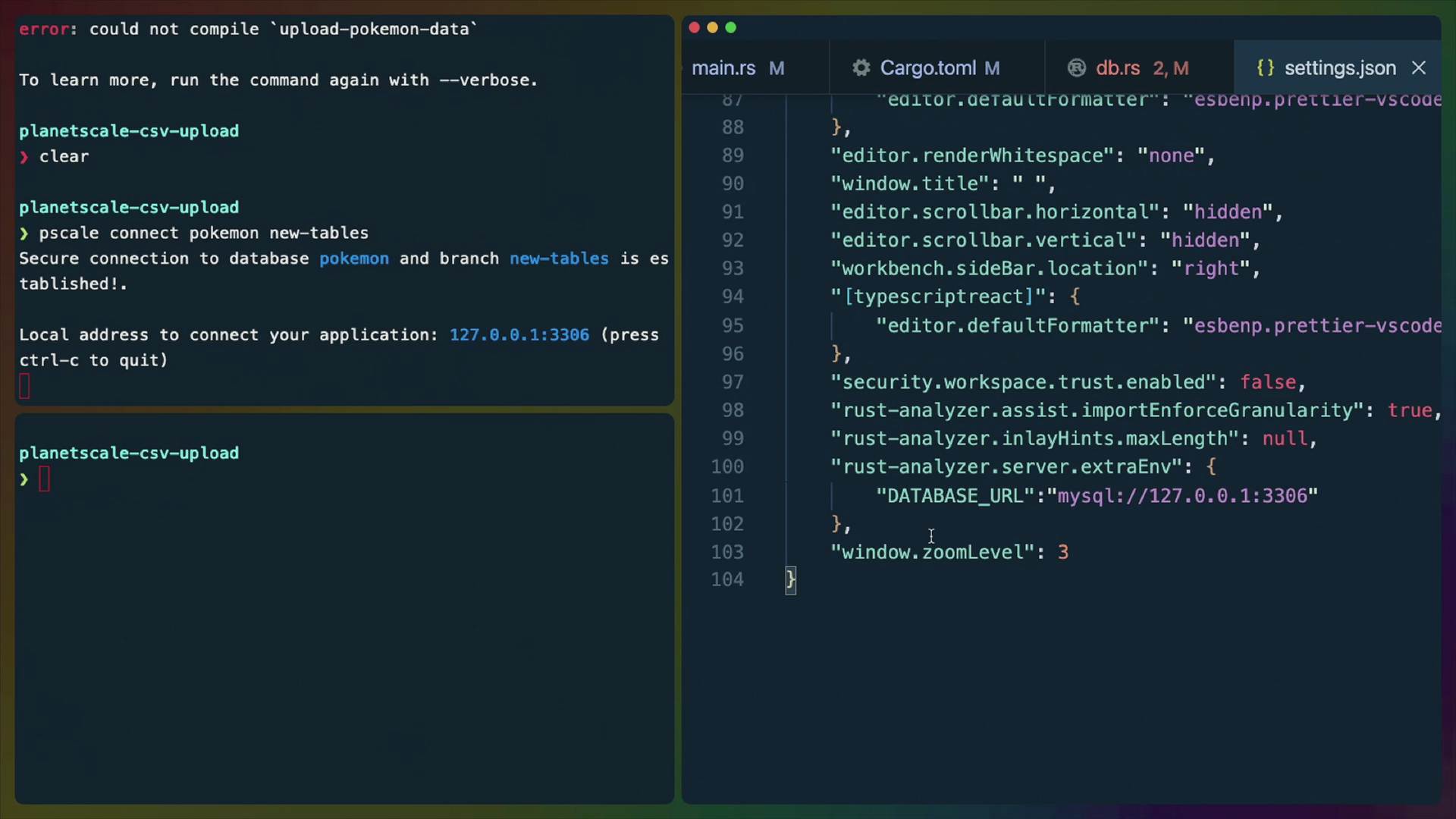 Using async to write a function that insert PokemonTableRows