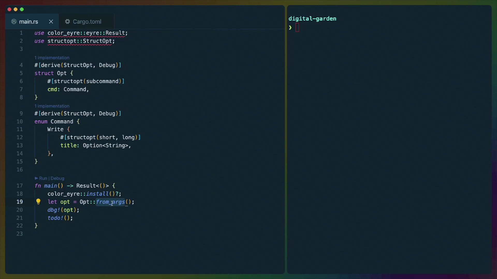 Setting up a subcommand with StructOpt Setting up a subcommand with StructOpt